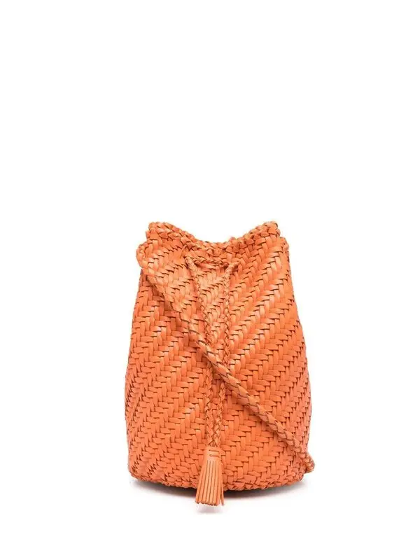 Dragon Diffusion Interwoven Bucket Bag - Orange