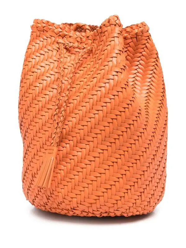 Dragon Diffusion Interwoven Bucket Bag - Orange
