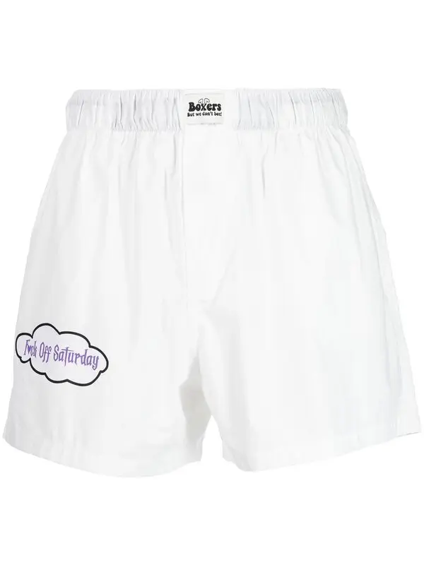 DUOLTD Logo-print Boxer Shorts - White