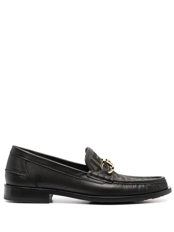 Fendi O'lock Loafers - Black