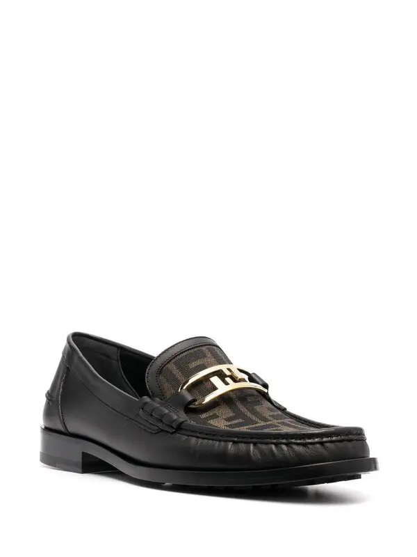 Fendi O'lock Loafers - Black