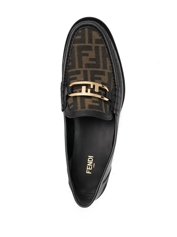 Fendi O'lock Loafers - Black