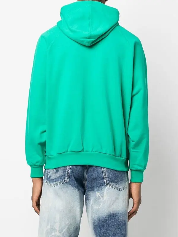 Sunnei Logo Drawstring Hoodie - Grey