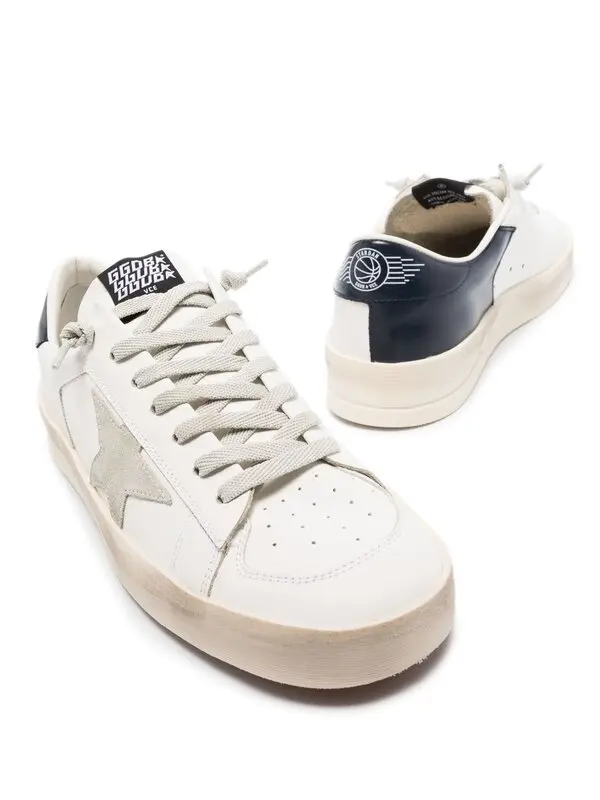 GOLDEN GOOSE Star-patch Lace-up Sneakers - White