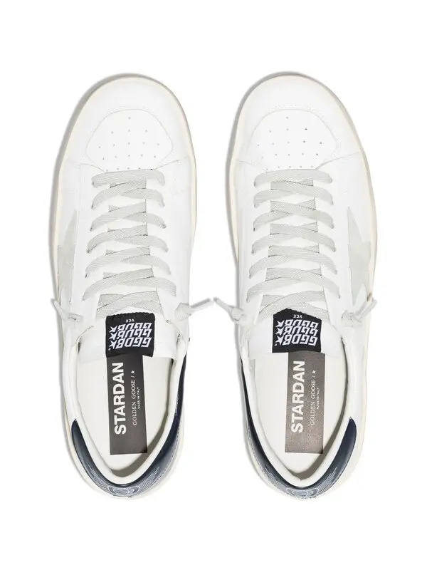 GOLDEN GOOSE Star-patch Lace-up Sneakers - White