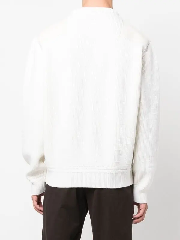 Zegna Ribbed Crew-neck Sweatshirt