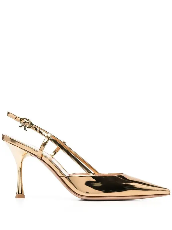GIANVITO ROSSI Ascent 85mm Slingback Pumps - Yellow