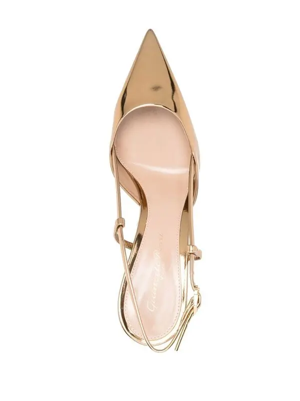 GIANVITO ROSSI Ascent 85mm Slingback Pumps - Yellow