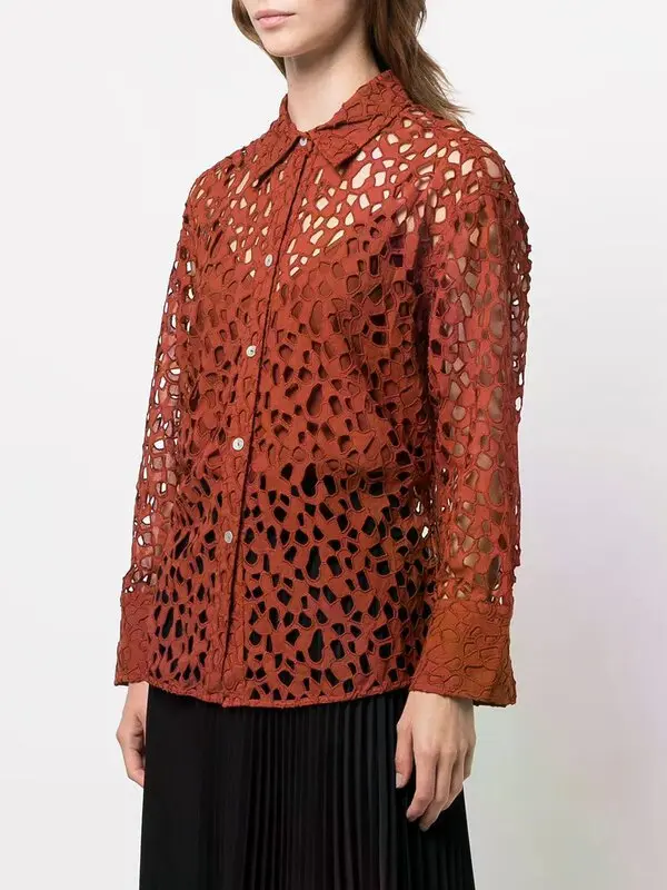 Vince Lace Cotton Blouse