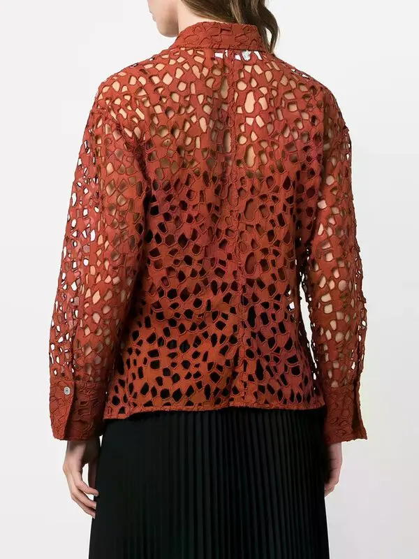 Vince Lace Cotton Blouse