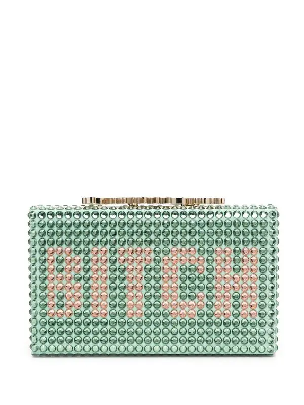 Philipp Plein Gem-slogan Clutch