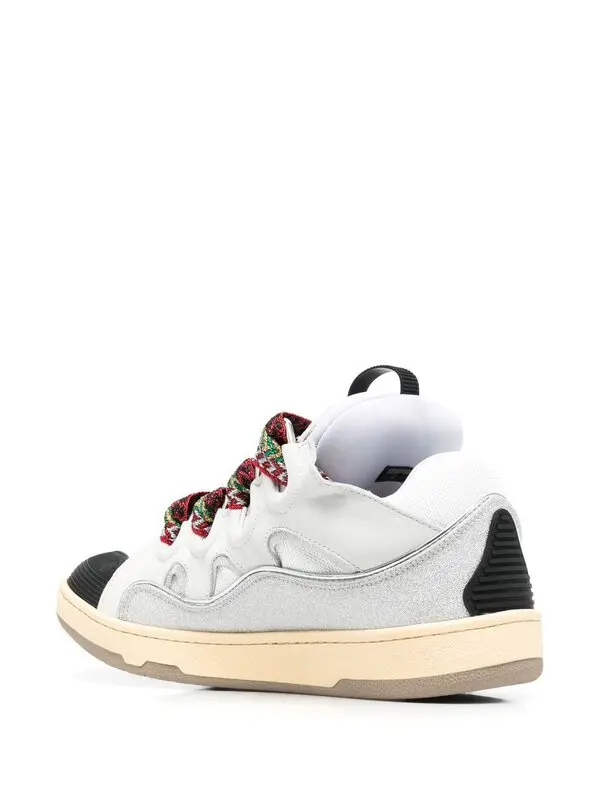 LANVIN Curb Leather Sneakers - White