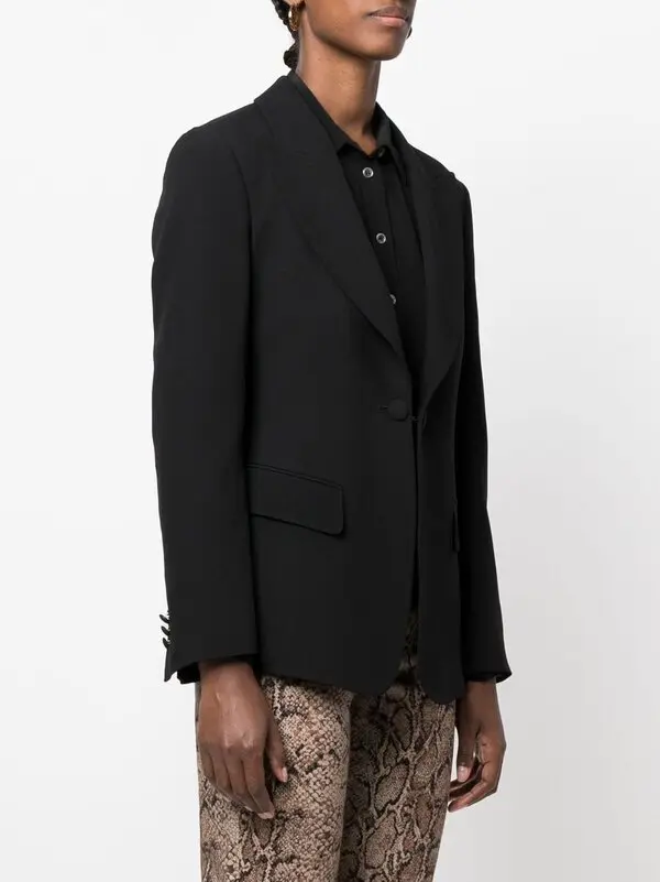 Alberta Ferretti Peak-lapel Single-breasted Blazer
