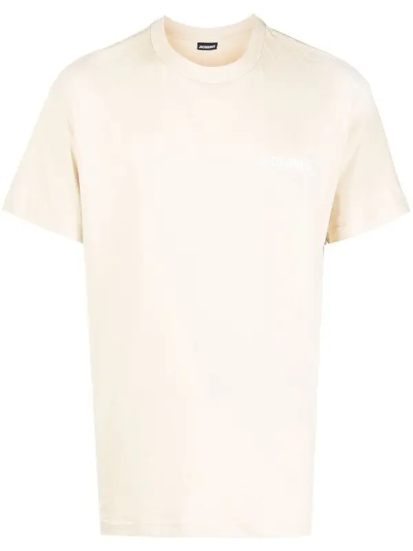 Jacquemus Logo Print T-shirt - Neutrals