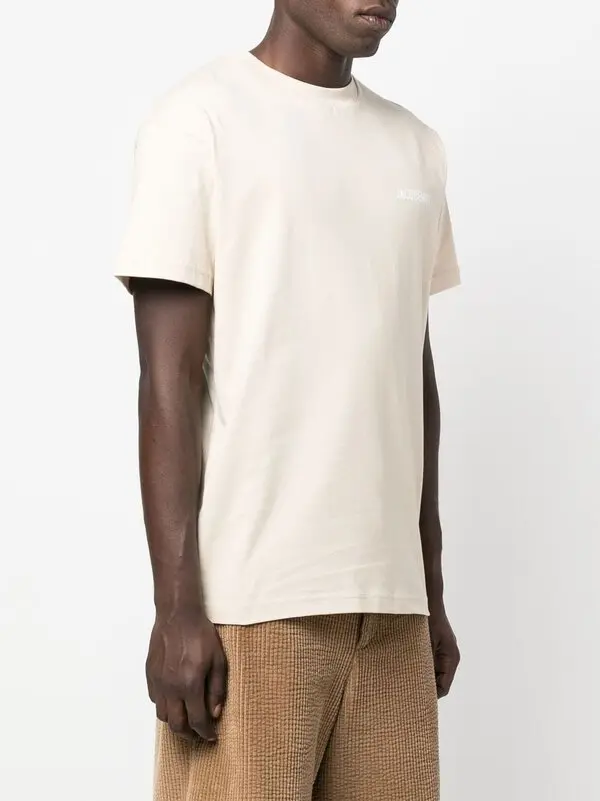 Jacquemus Logo Print T-shirt - Neutrals