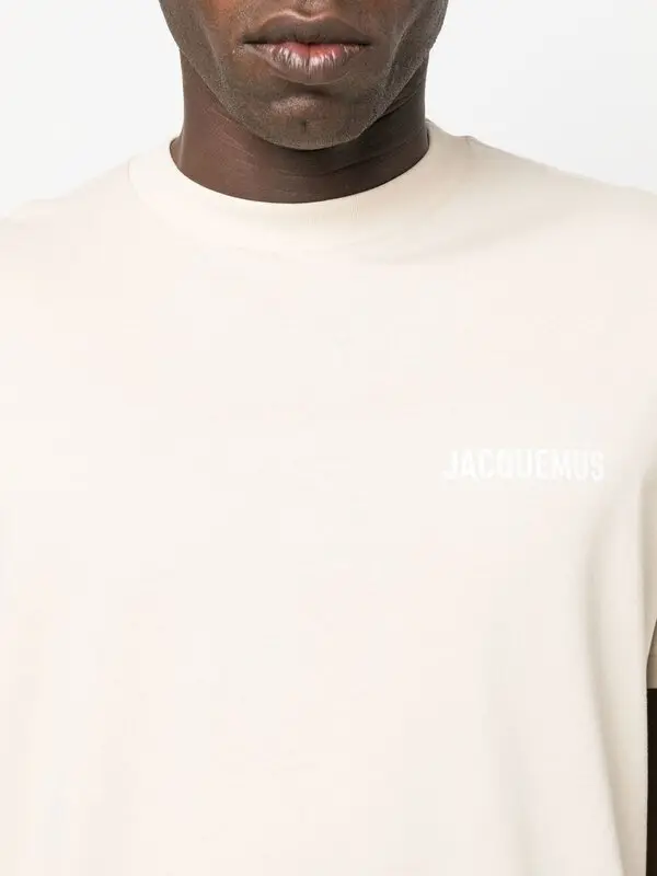 Jacquemus Logo Print T-shirt - Neutrals