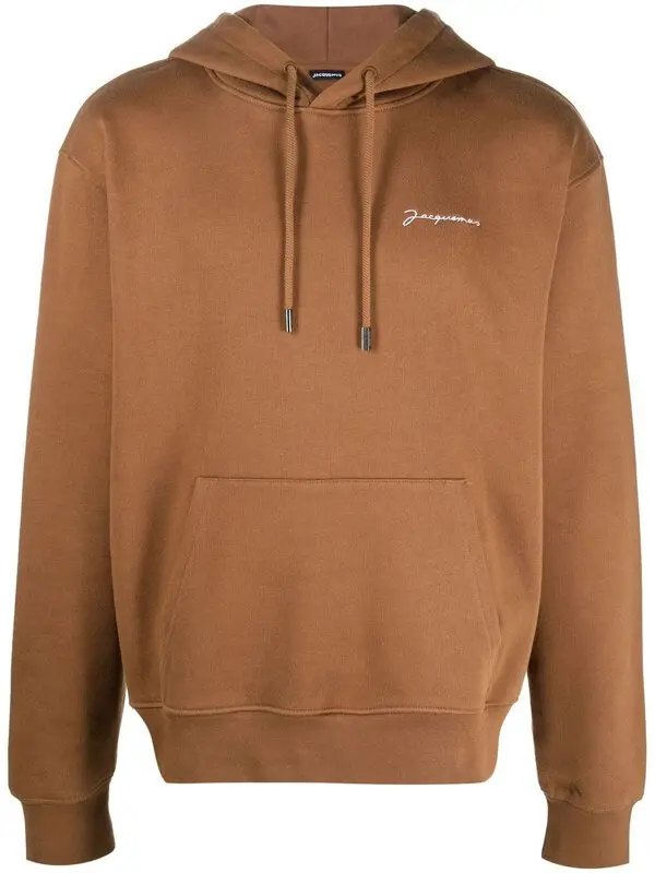 Jacquemus Le Sweatshirt Brodé Hoodie - Brown
