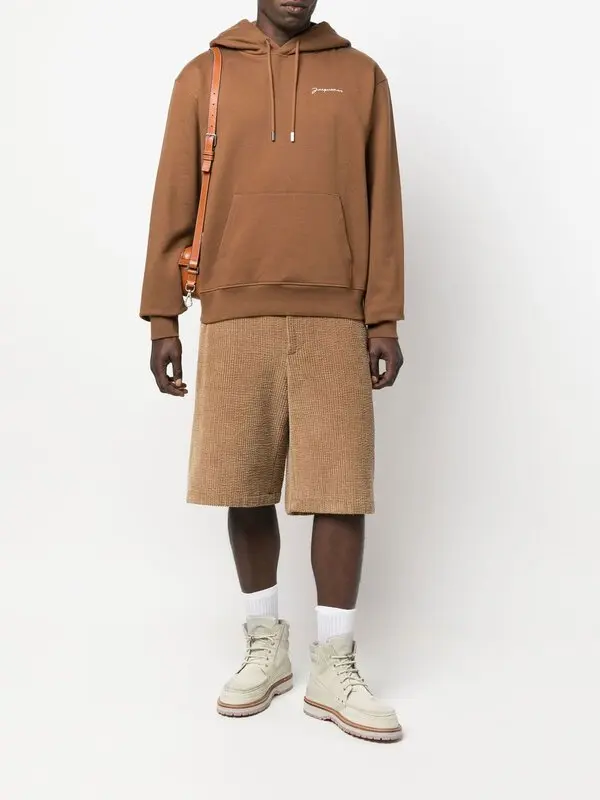 Jacquemus Le Sweatshirt Brodé Hoodie - Brown