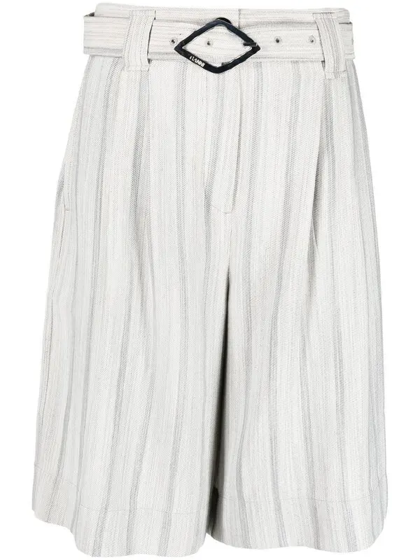 GANNI Striped Knee-length Shorts
