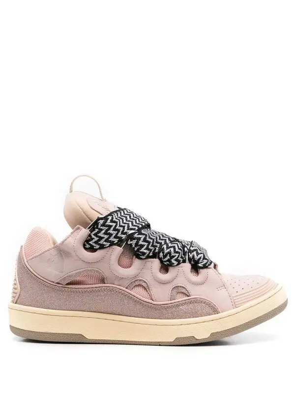 LANVIN Lace-up Low-top Sneakers - Pink