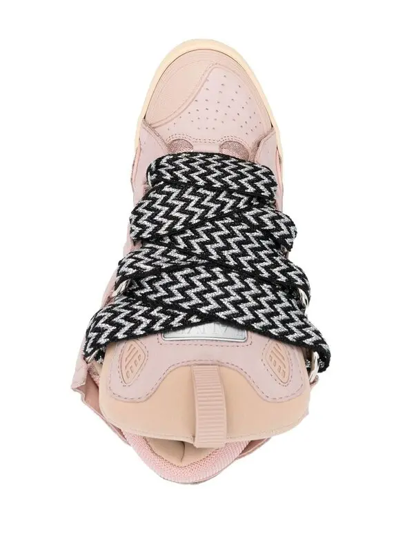LANVIN Lace-up Low-top Sneakers - Pink