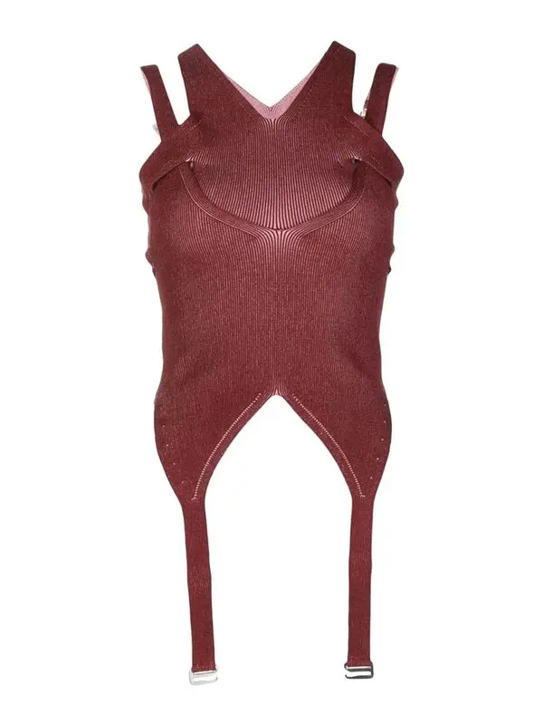 DION LEE Lock Slit-detail Tank Top