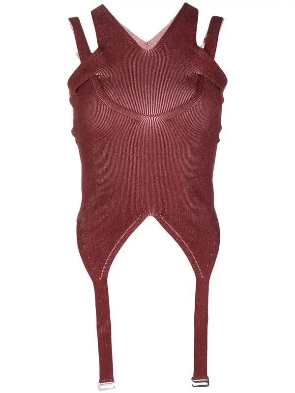 DION LEE Lock Slit-detail Tank Top