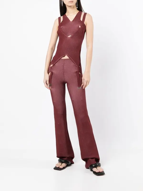 DION LEE Lock Slit-detail Tank Top