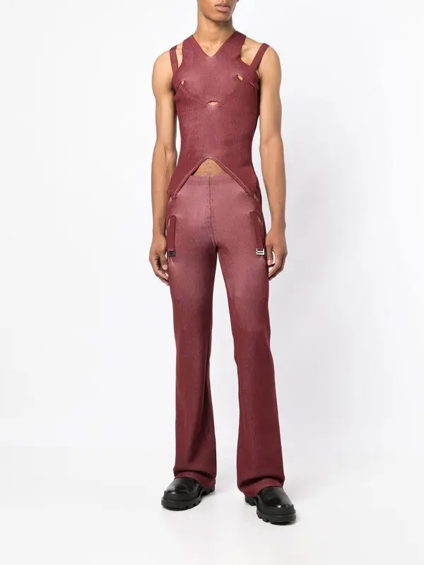 DION LEE Lock Slit-detail Tank Top