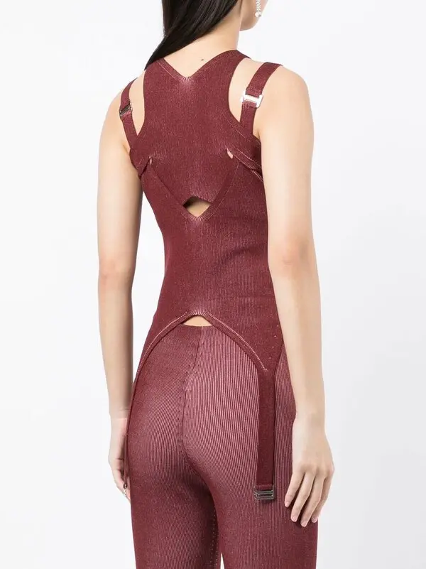DION LEE Lock Slit-detail Tank Top