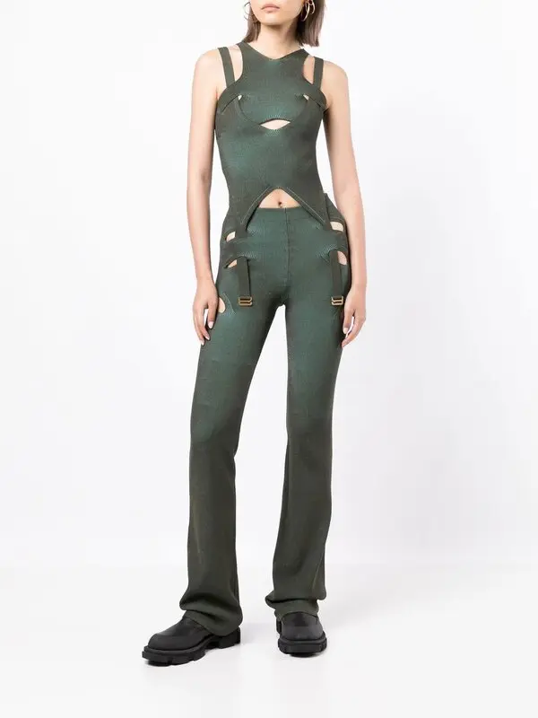 DION LEE Lock Slit-detail Trousers