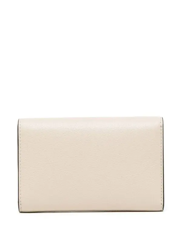 Mulberry Pebbled Logo Lettering Wallet