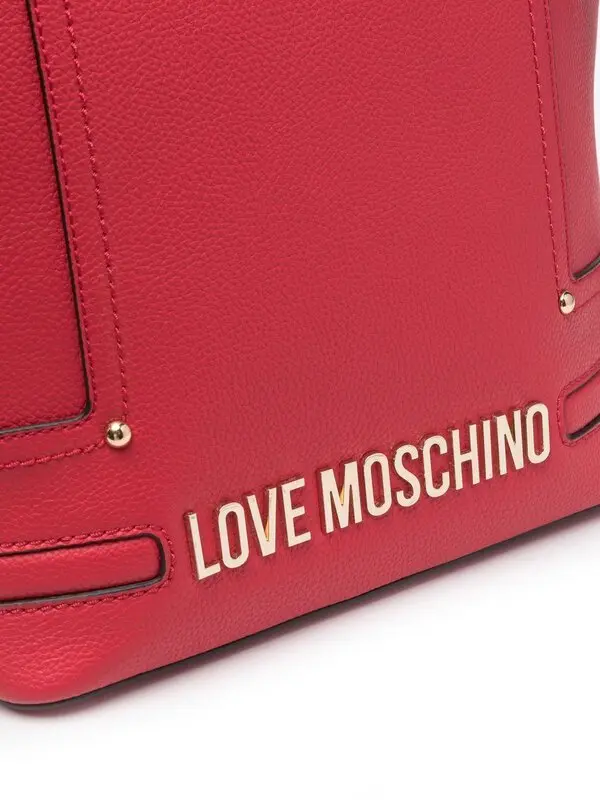 Moschino Logo-lettering Panelled Shoulder Bag