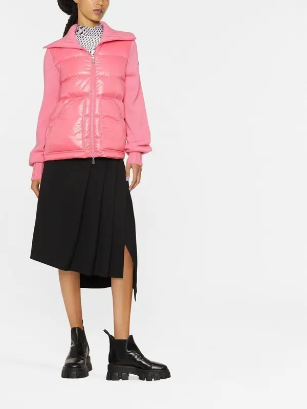 Moncler Padded-panel Wool Cardigan