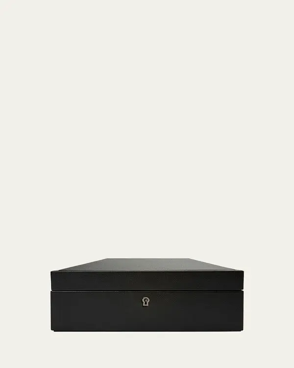 Wolf British Racing 8-piece Watch Box - Black