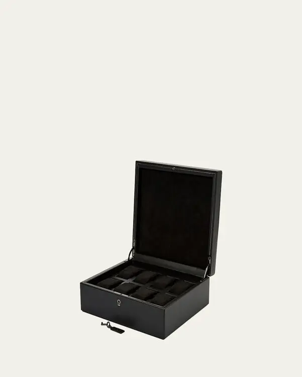 Wolf British Racing 8-piece Watch Box - Black