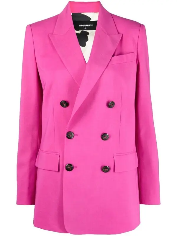Dsquared2 Peak-lapel Double-breasted Blazer - Pink