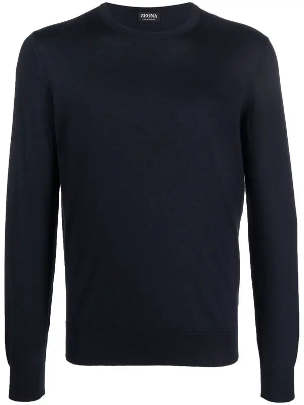 Zegna Crew Neck Sweater - Blue