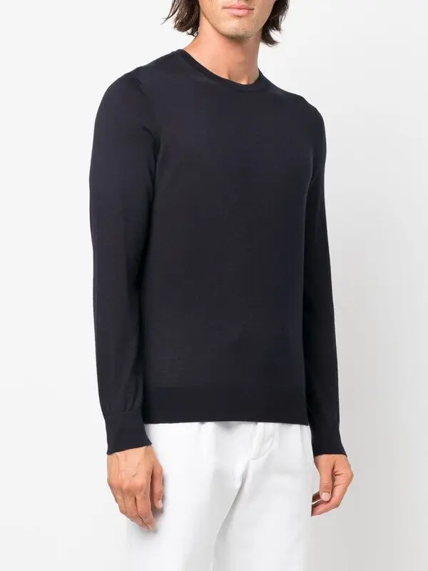 Zegna Crew Neck Sweater - Blue