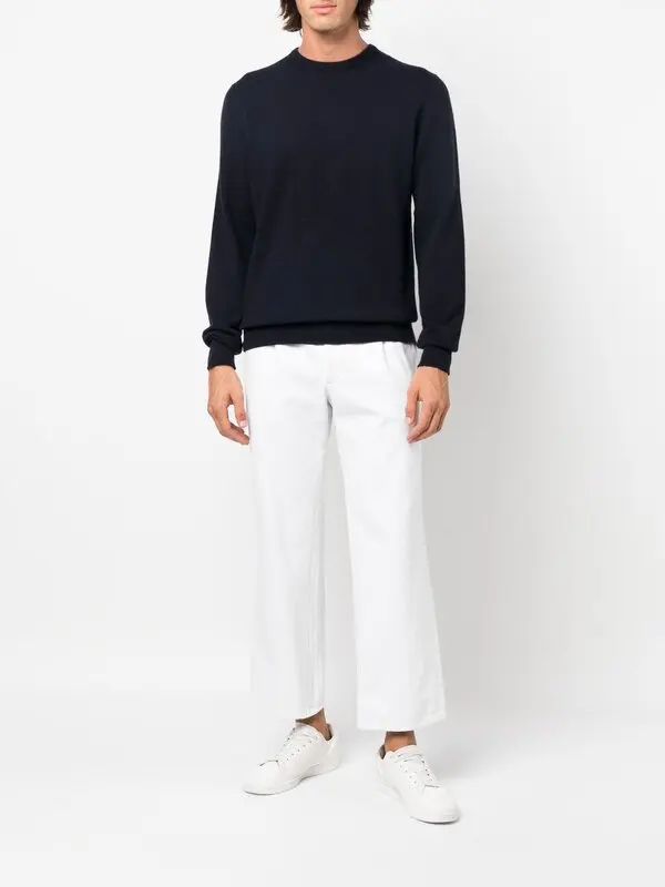 Zegna Crew-neck Cashmere Jumper - Blue