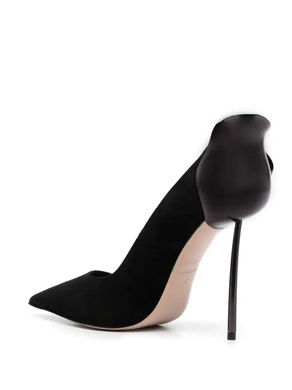LE SILLA Petalo Suede 130mm Pumps - Black