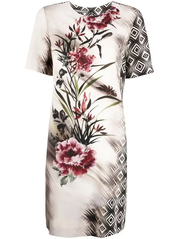 Alberta Ferretti Floral-print Shift Dress