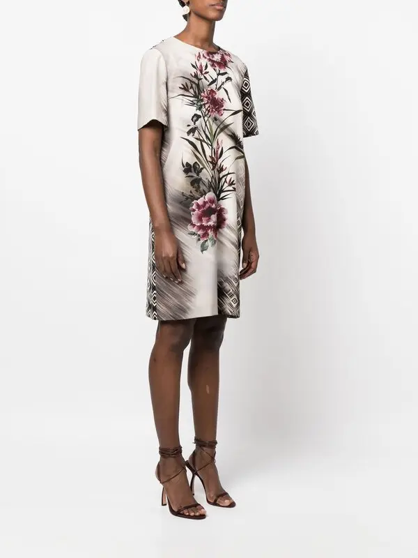 Alberta Ferretti Floral-print Shift Dress