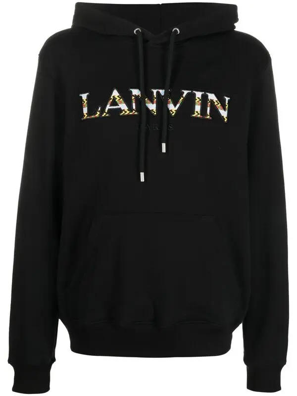LANVIN Embroidered Logo Hoodie