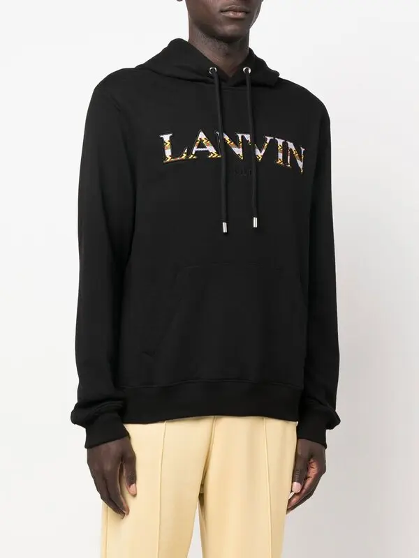LANVIN Embroidered Logo Hoodie
