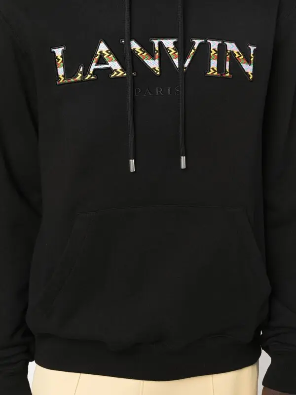 LANVIN Embroidered Logo Hoodie