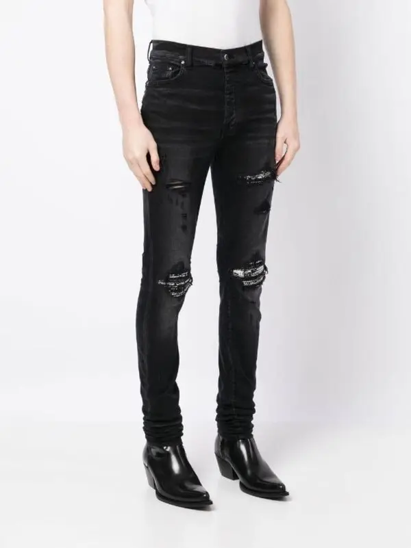 Amiri Distressed Skinny Jeans