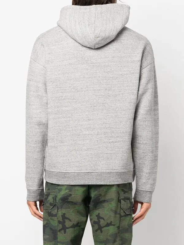 Dsquared2 Logo-print Cotton Hoodie - Grey