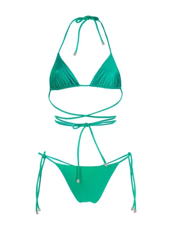 MANOKHI Wraparound Tied Bikini Set
