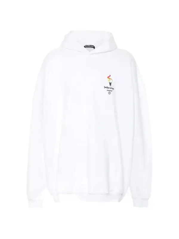Balenciaga Olympics Hoodie - White